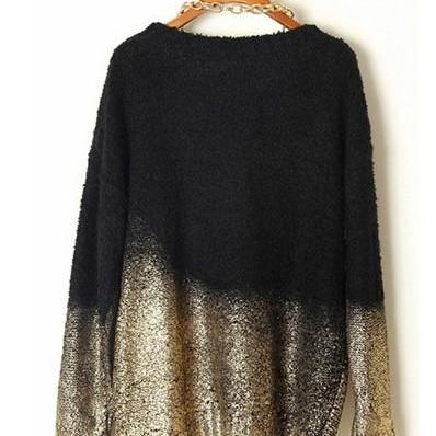 Gradient Loose Fit Sweater on Luulla